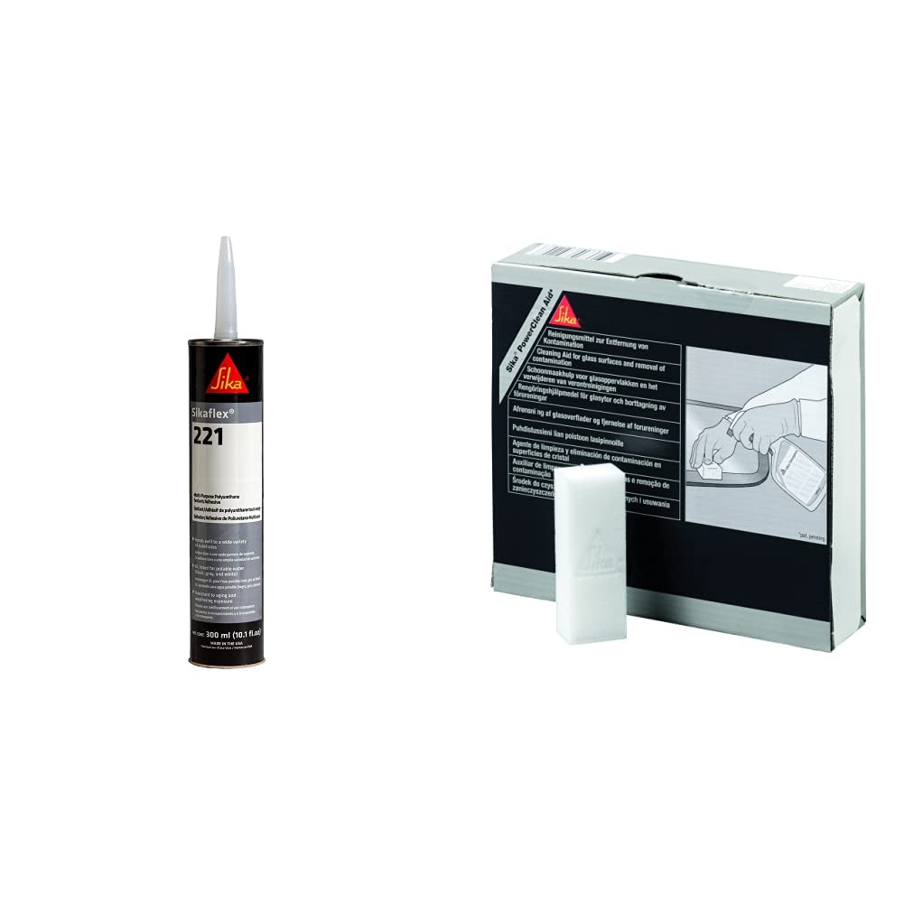 Sikaflex-221 + PowerClean Aid for Caravans & Motorhomes | 300 mL