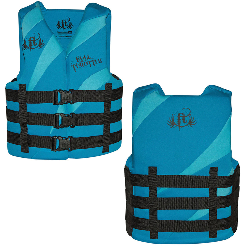 Optimize with Full Throttle Rapid Dry PFD - Adult L/XL Aqua/Blu
