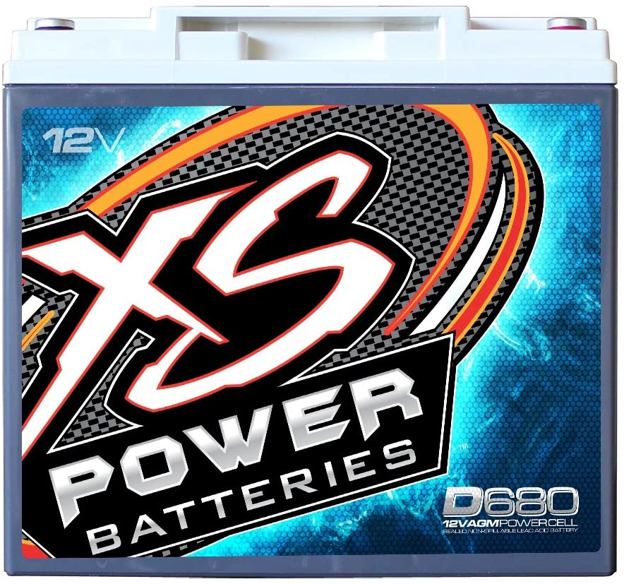 XS POWER BATTERY XS Power D680 AGM High Output Battery 12V 1,000A | M6 ...